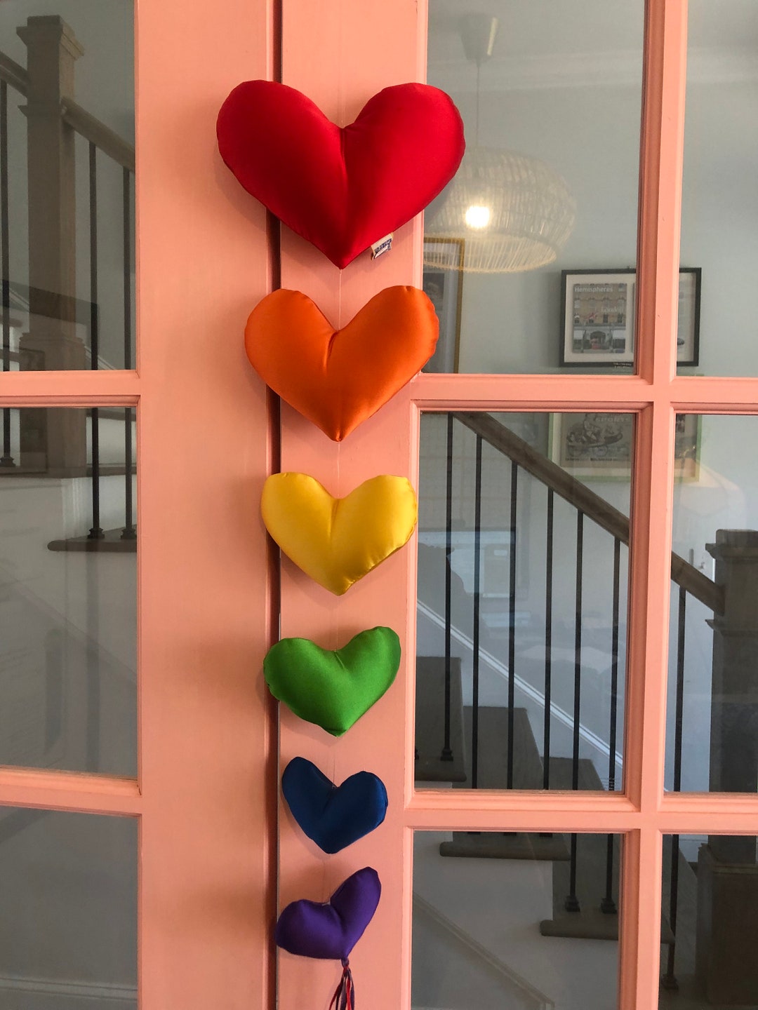 Rare Anne Klocko Plush Rainbow Heart Mobile - Etsy