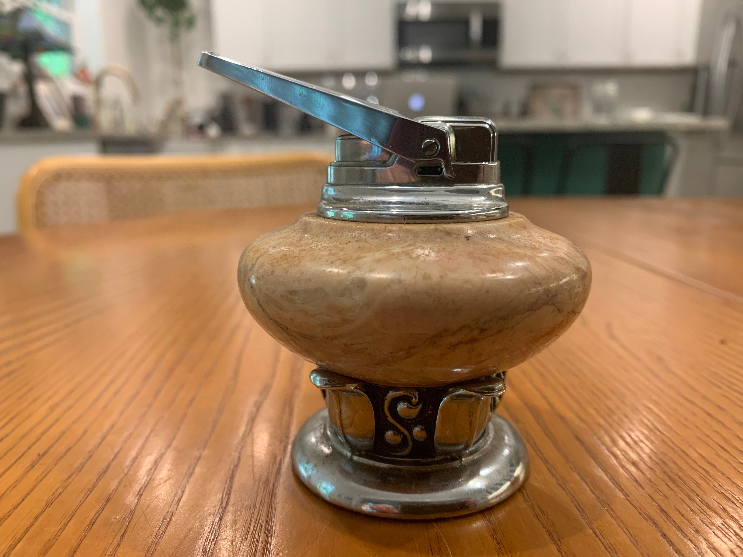 Vintage Ronson Stone Table Lighter - Etsy