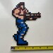 Bill Contra Perler Bead NES Retro Sprite Pixel Art - Etsy