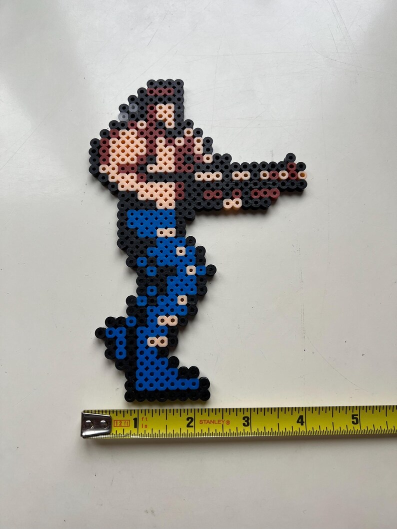 Bill Contra Perler Bead NES Retro Sprite Pixel Art - Etsy