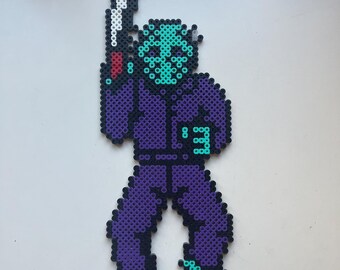 Shadow the Hedgehog Sonic Battle Perler Bead SEGA Retro Sprite Pixel ...