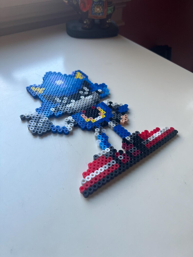 Metal Sonic, Sonic Super Peel-out Sonic CD Perler Beads Retro Sprite ...