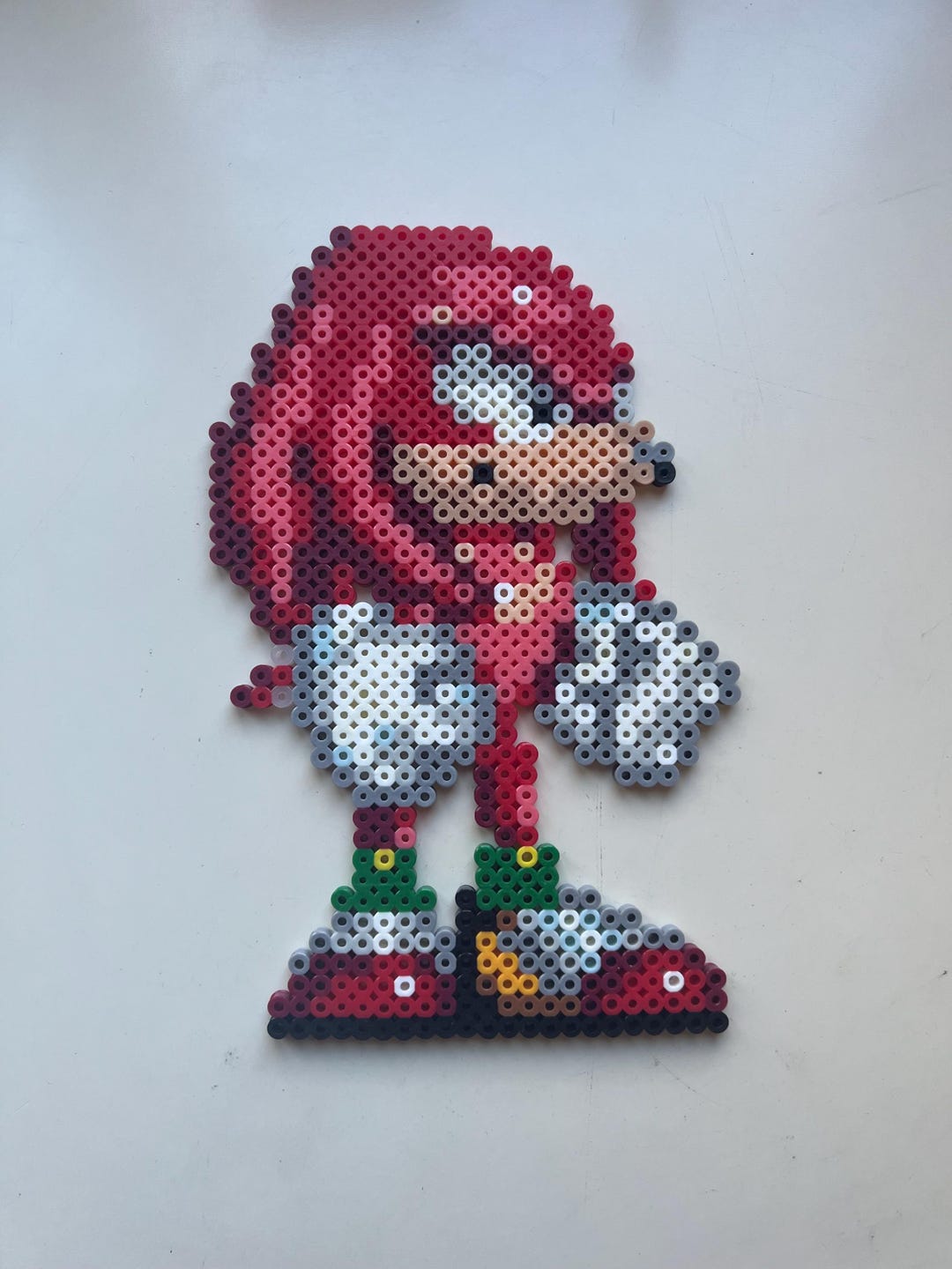 Knuckles Sonic the Hedgehog 3 Perler Bead Retro Sprite Pixel Art - Etsy