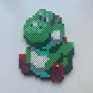 Big Yoshi Super Mario RPG Perler Bead Pixel Art Nintendo - Etsy