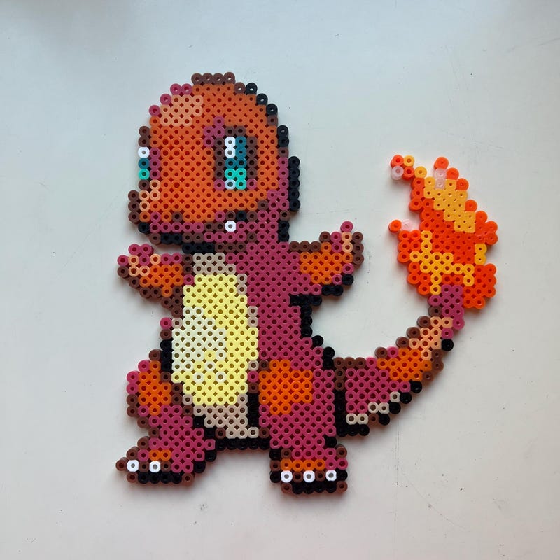 Charmander Pixel Art - Etsy