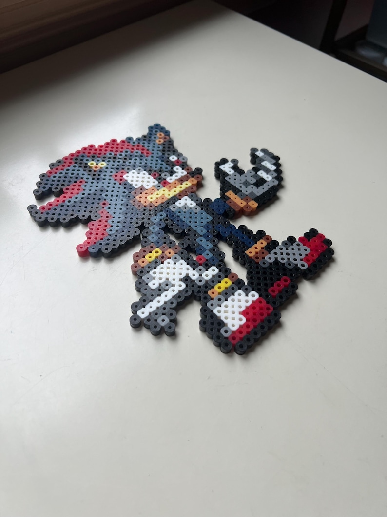 Shadow the Hedgehog, Amy Rose Sonic Battle Perler Bead SEGA Retro ...