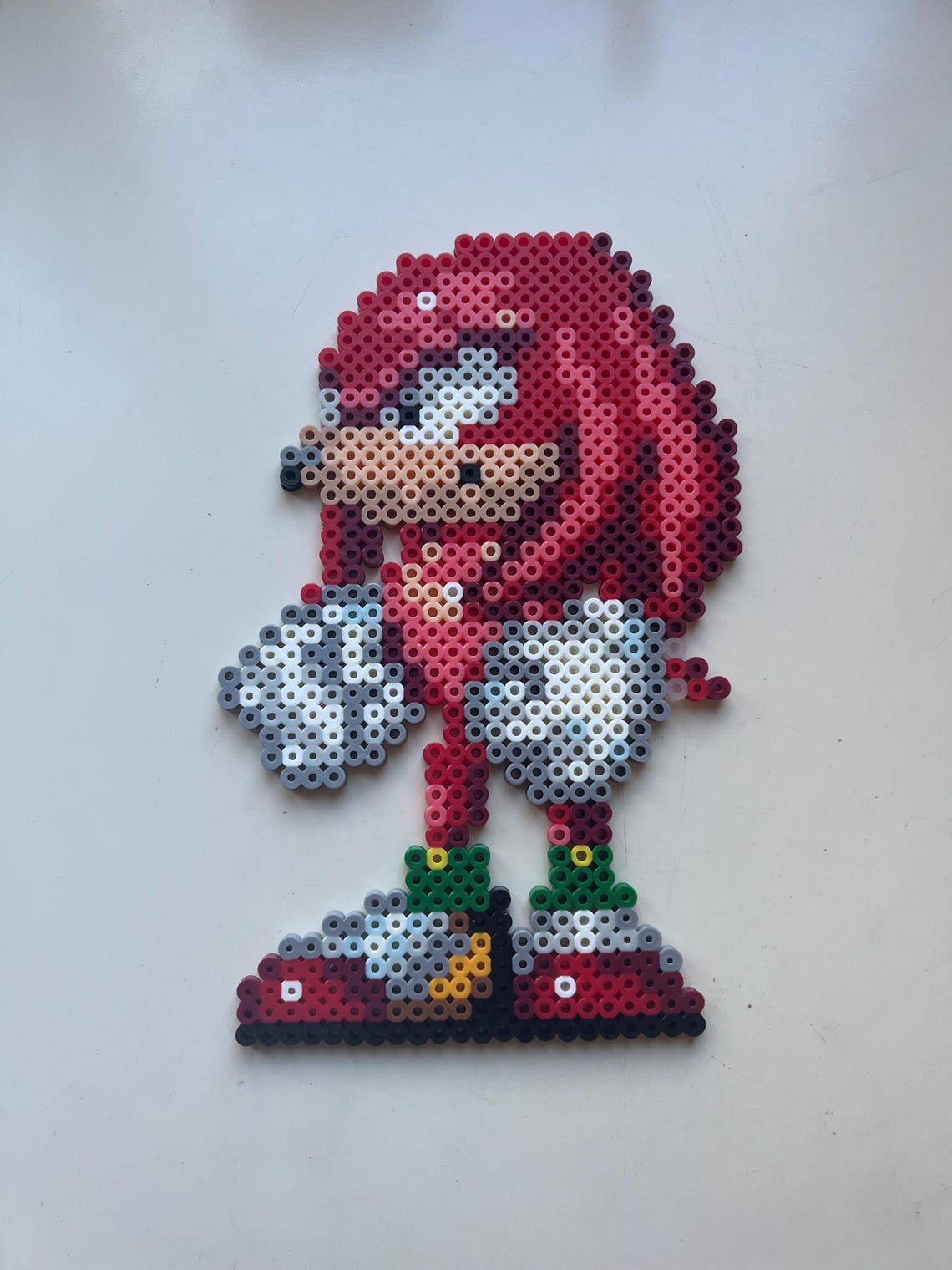 Knuckles Sonic the Hedgehog 3 Perler Bead Retro Sprite Pixel Art - Etsy