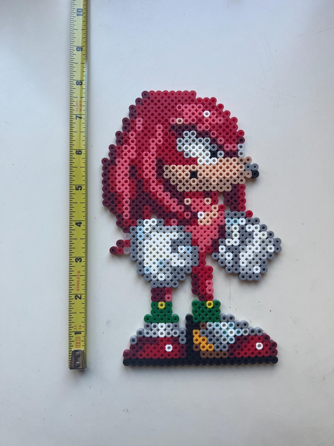 Knuckles Sonic the Hedgehog 3 Perler Bead Retro Sprite Pixel Art - Etsy