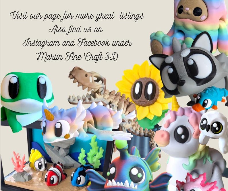 3D Printed Aquarium & Fish Play Set - Etsy