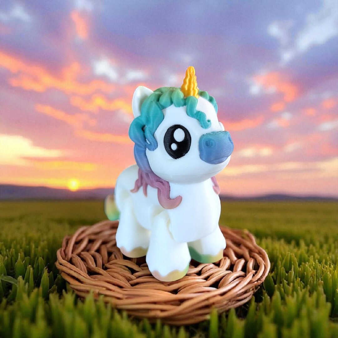 Rainbow Unicorn 3D Printed - Etsy