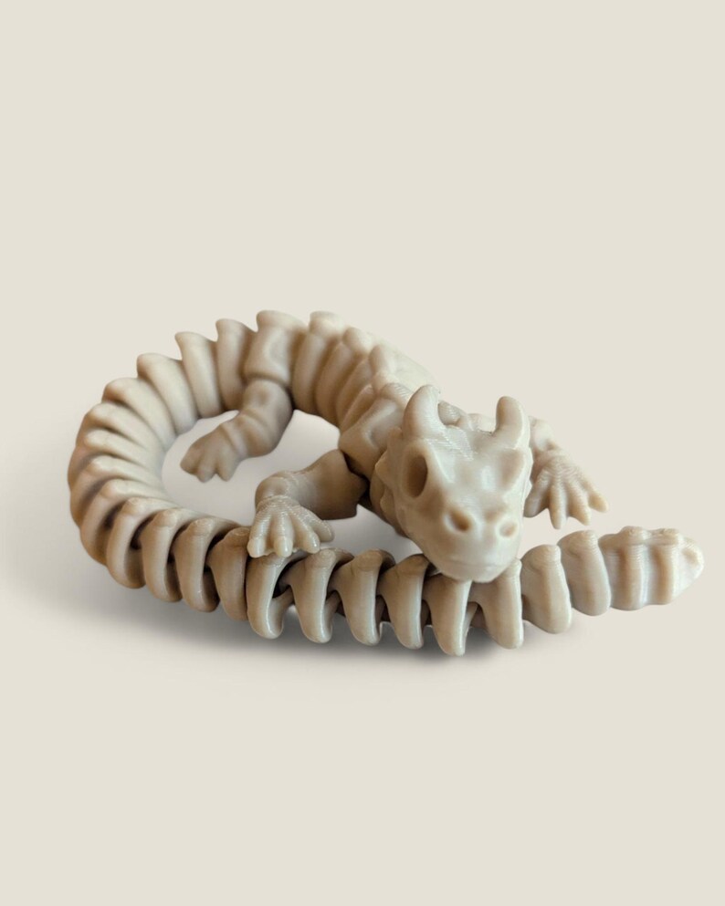 3D Printed Articulating Dragon Skeleton - Etsy