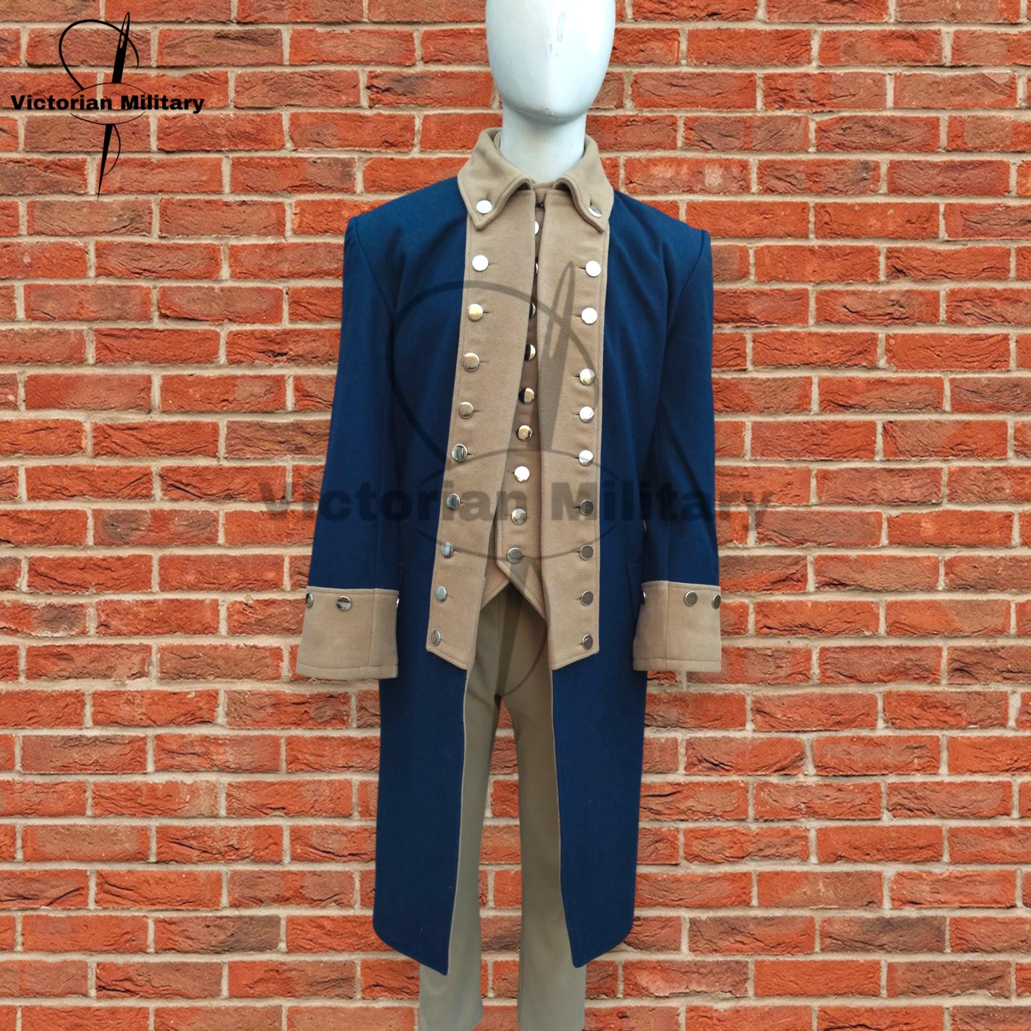 Revolutionary War Officer Uniform: Navy Blue Colonial Costume - Etsy