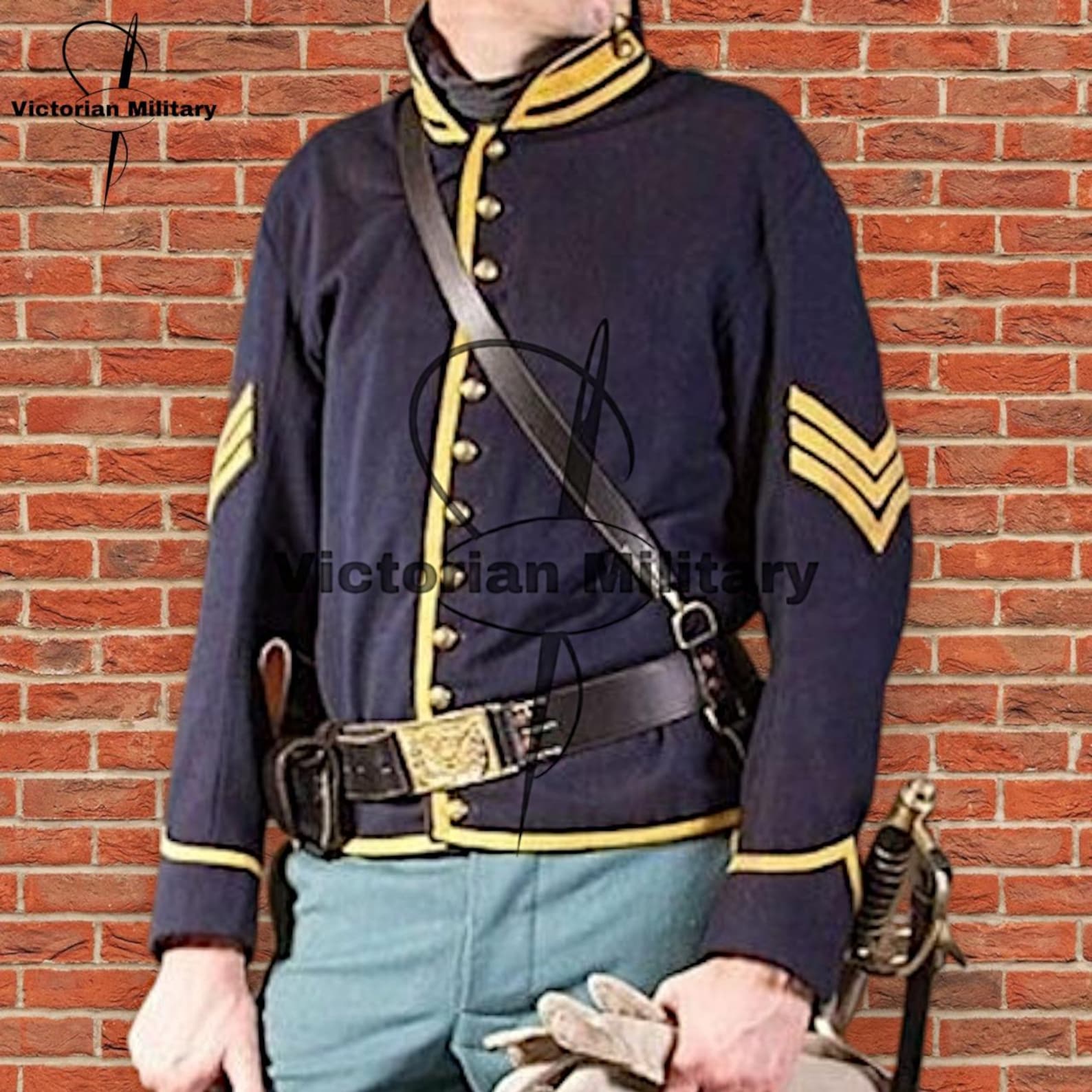Men's Union Army Wool Coat: Civil War Reenactment Cavalry Jacket - Etsy