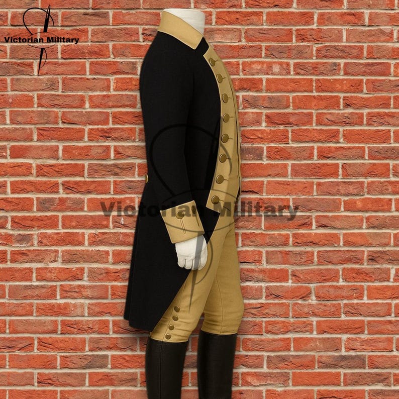 Men's Revolutionary War Officer Uniform: Colonial Wool Costume - Etsy