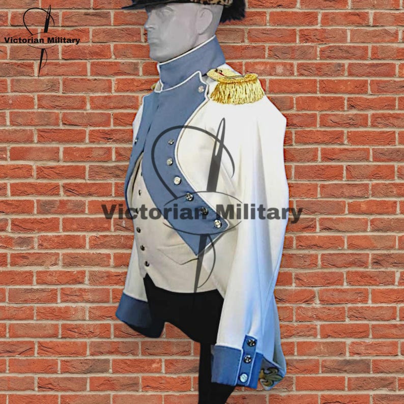 French Officer Tailcoat: 1791 Napoleonic Military Uniform - Custom Made ...