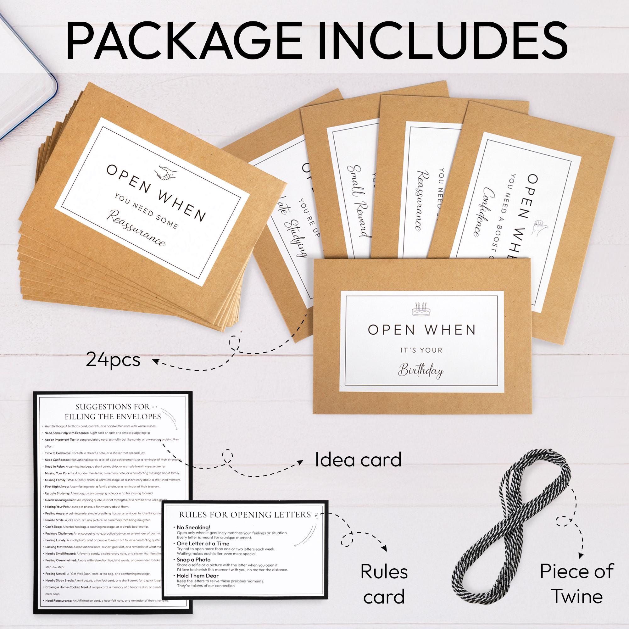 Set 24 Open When Graduation Envelopes 2025, Graduation Gift, Open When ...