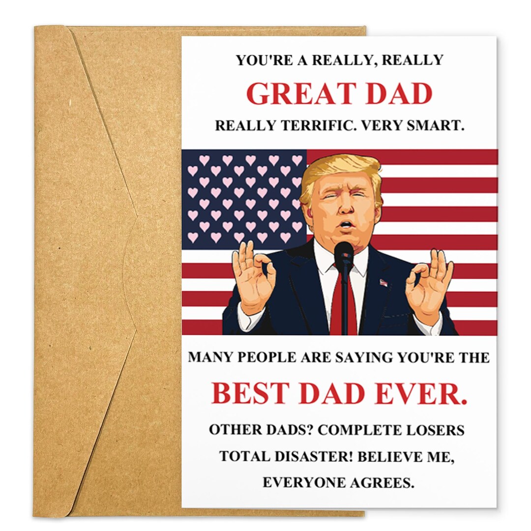 You're a Really, Really Great Dad Card, Hilarious Patriotic Card for ...