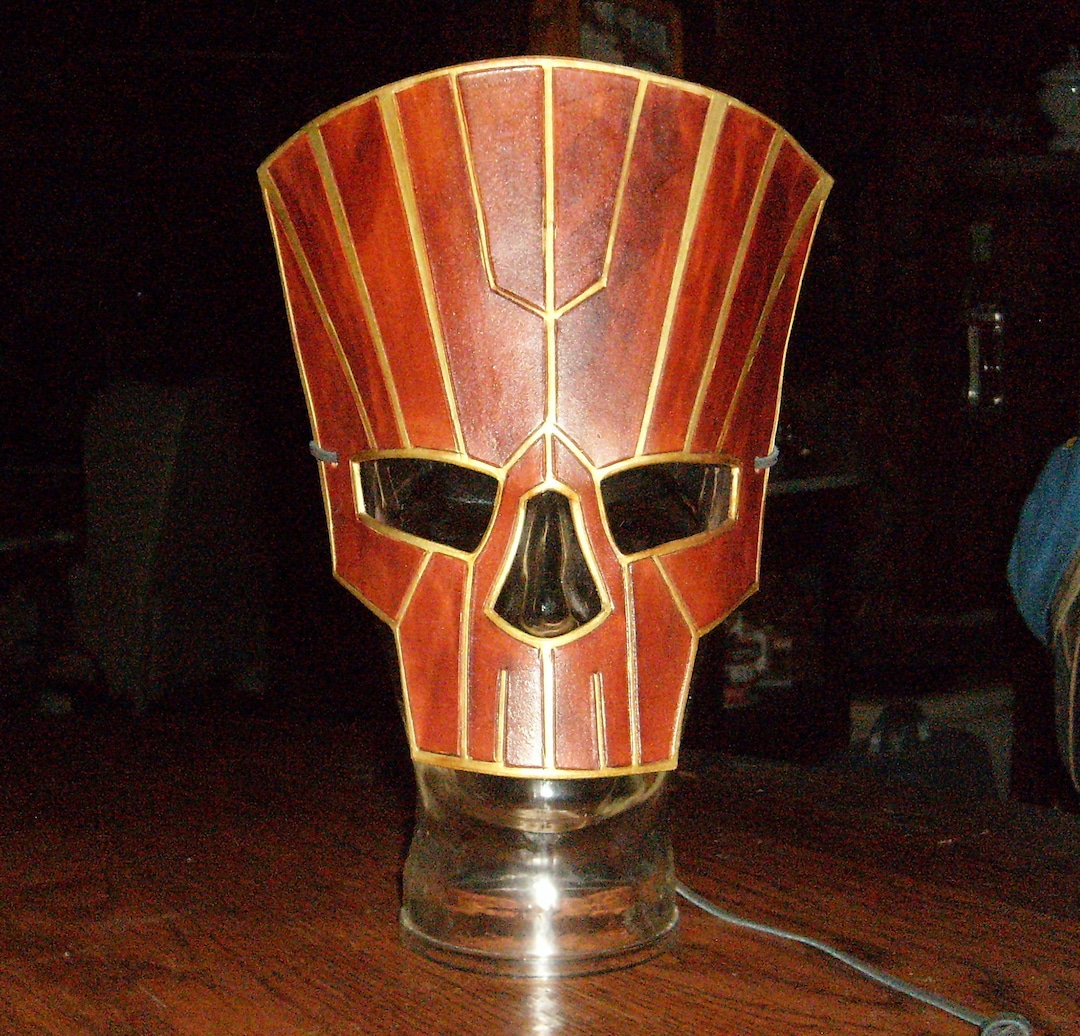 Tall Leather Skull Mask - Etsy