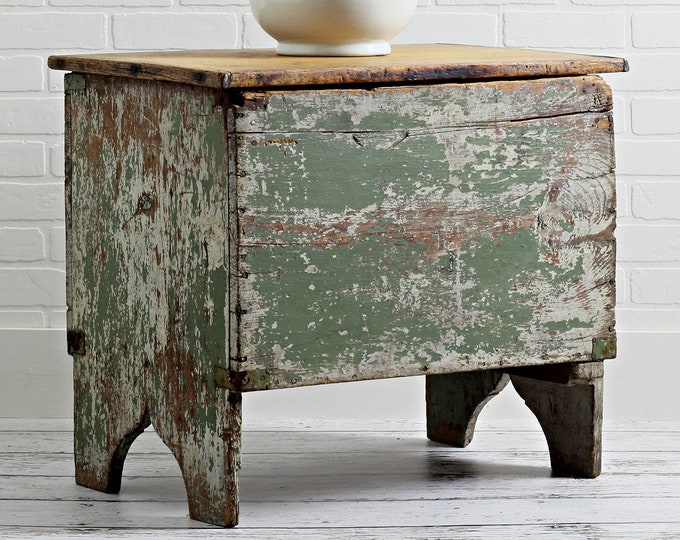 Antique Grain Bin Farmhouse Storage Bench Vintage Storage - Etsy