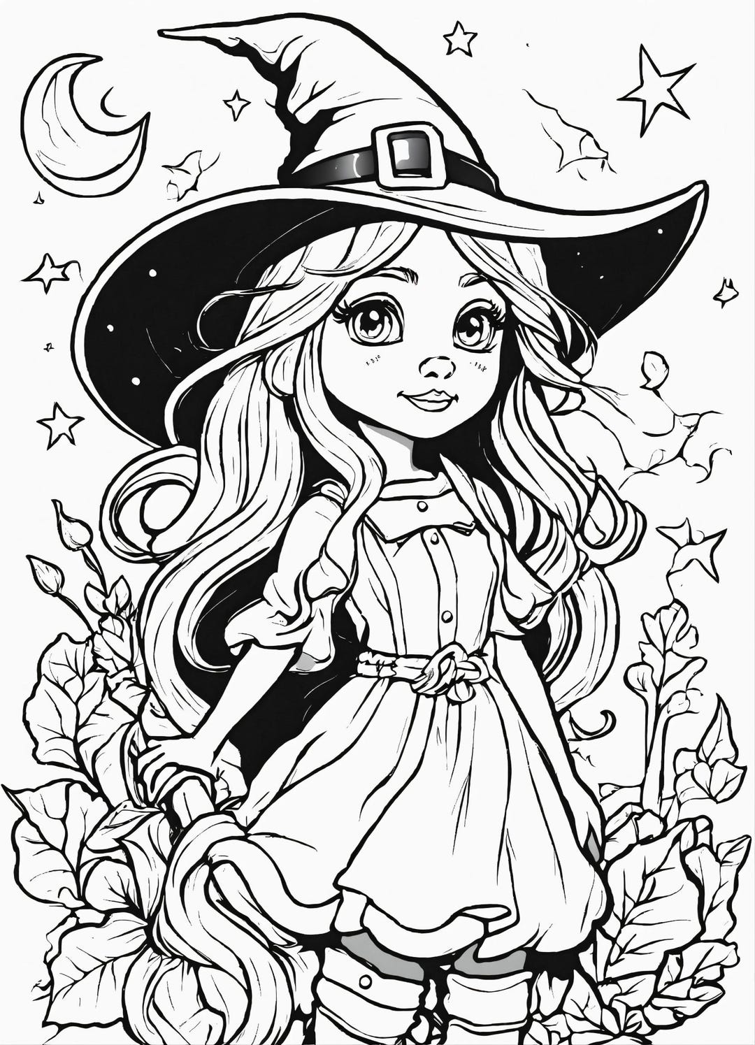 Coloring Cartoon-sticker Style With Clear Lines on a Pure White ...