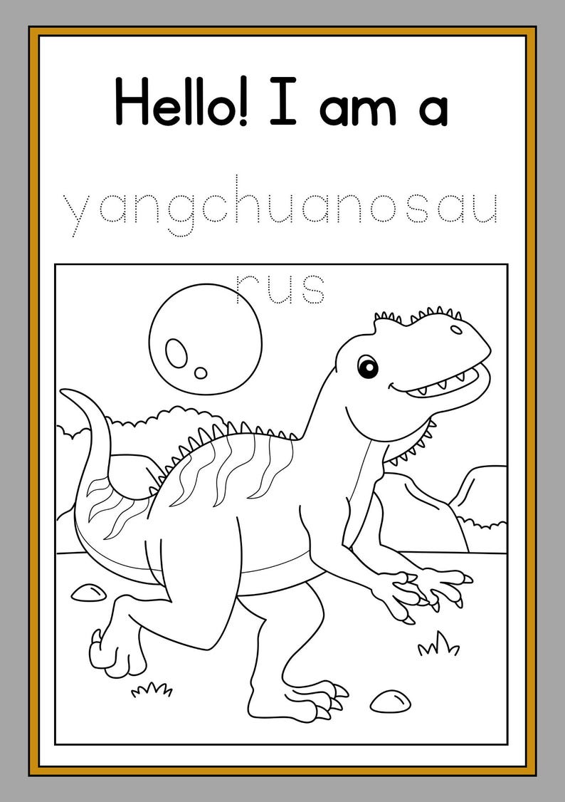 Dinosaurs Coloring Booklet by Hassan - Etsy