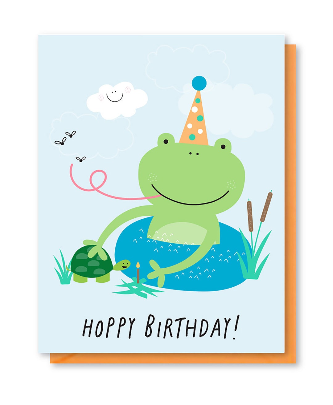 Hoppy Frog Birthday Card, Animal Birthday Card, Birthday Card for Kid ...