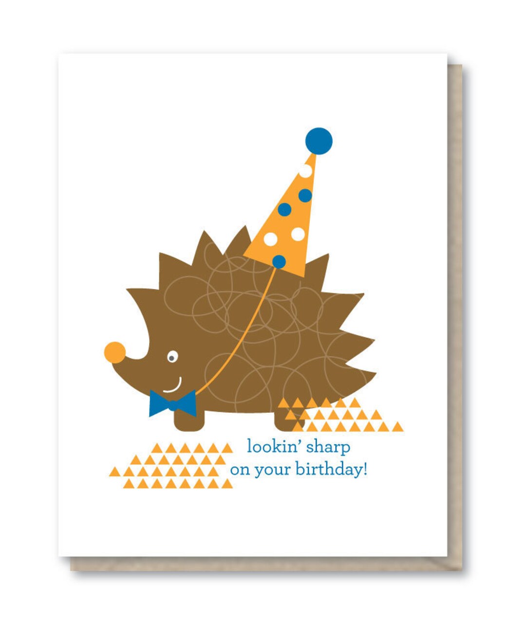 Looking Sharp Birthday Card, Hedgehog Birthday Card, Cute Animal ...