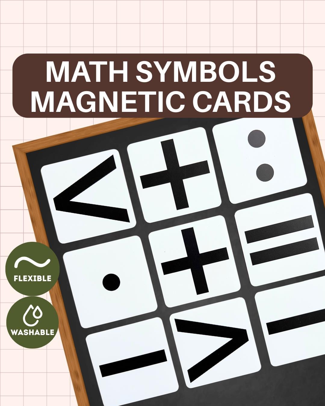 Magnetic Math Symbols Set | Classroom and Home Learning Tool | Numbers ...
