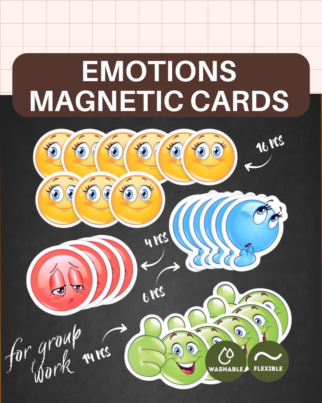 Magnetic Emotions Cards | Learning Emotional Intelligence | Classroom ...