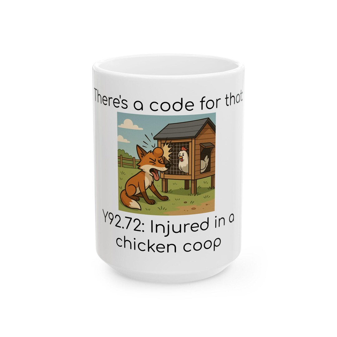 Medical Coding Humor, Chicken Mug, Medical Coder Gift, Funny Chicken ...