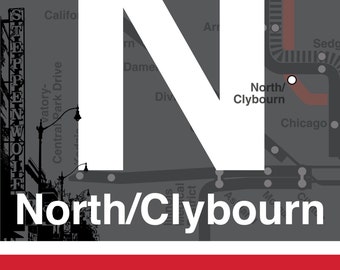 CTA L Stop Sign: Wilson red Line | Etsy