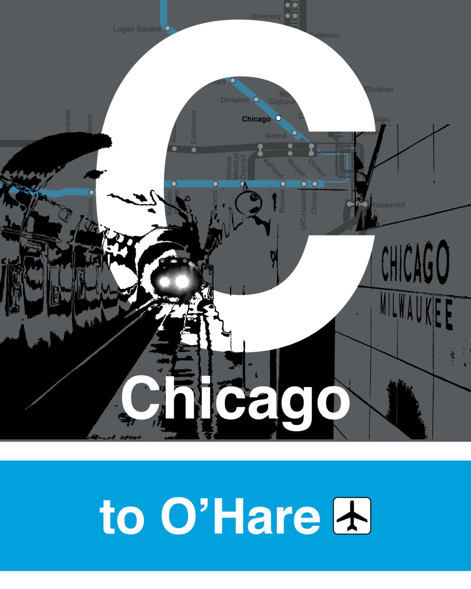 CTA L Stop Sign: Chicago (blue Line) - Etsy