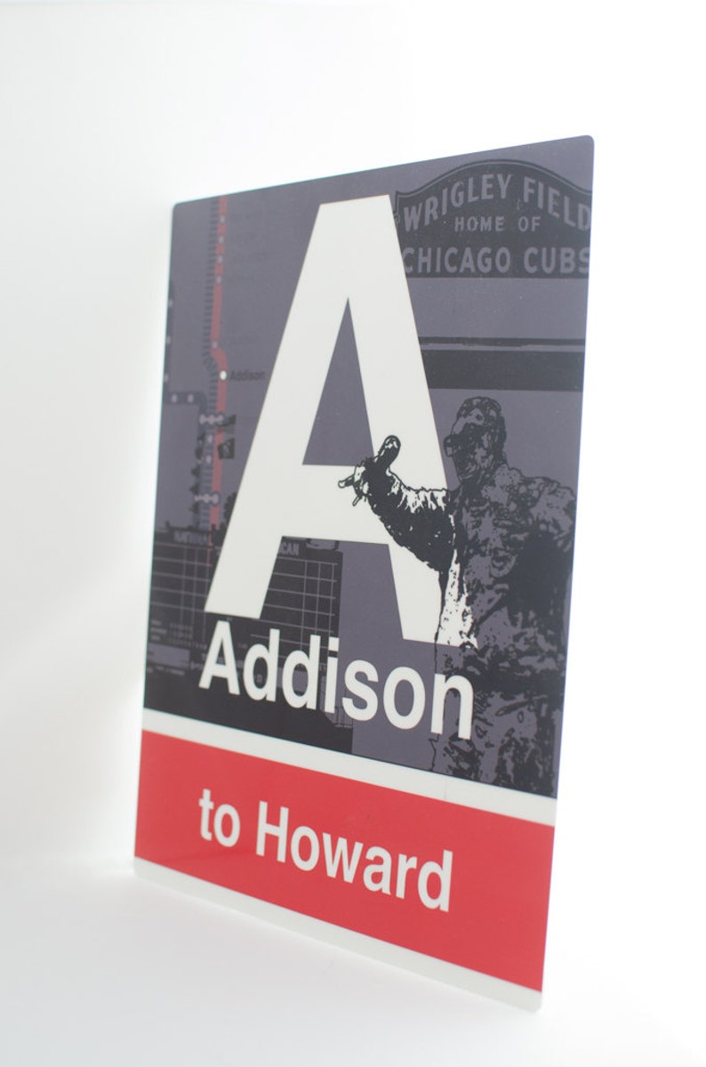 CTA L Stop Sign: Wilson (red Line) - Etsy