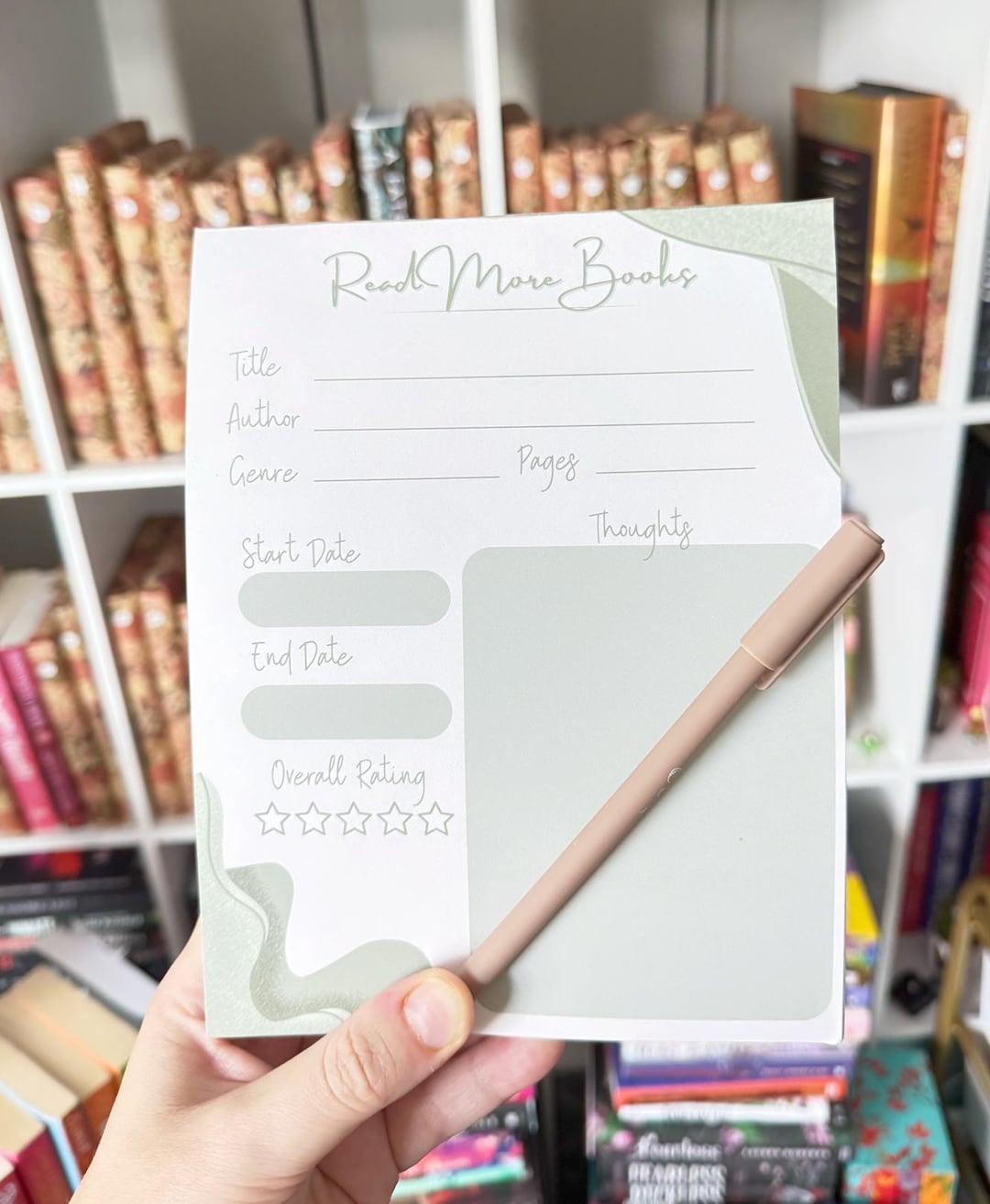 Cute, Physical Reading/book Log for Book Reviews! - Etsy