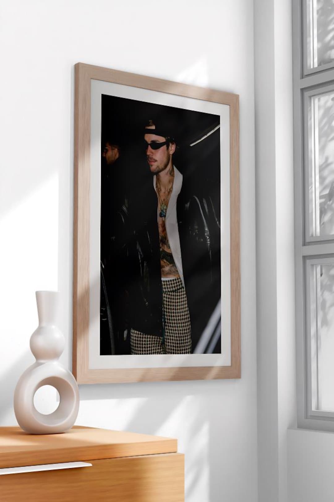 Justin Bieber Digital Art, Pop Star Print, Celebrity Wall Decor, Music ...
