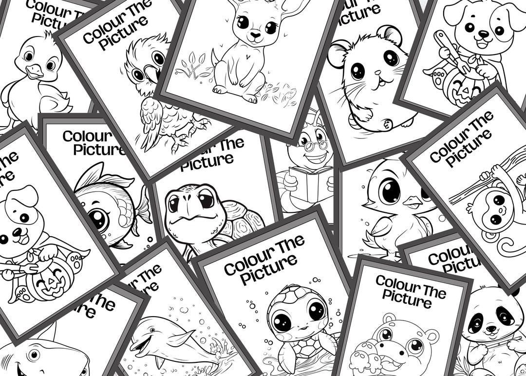 Printable Animal Coloring Pages | Cute Safari and Jungle Creatures ...