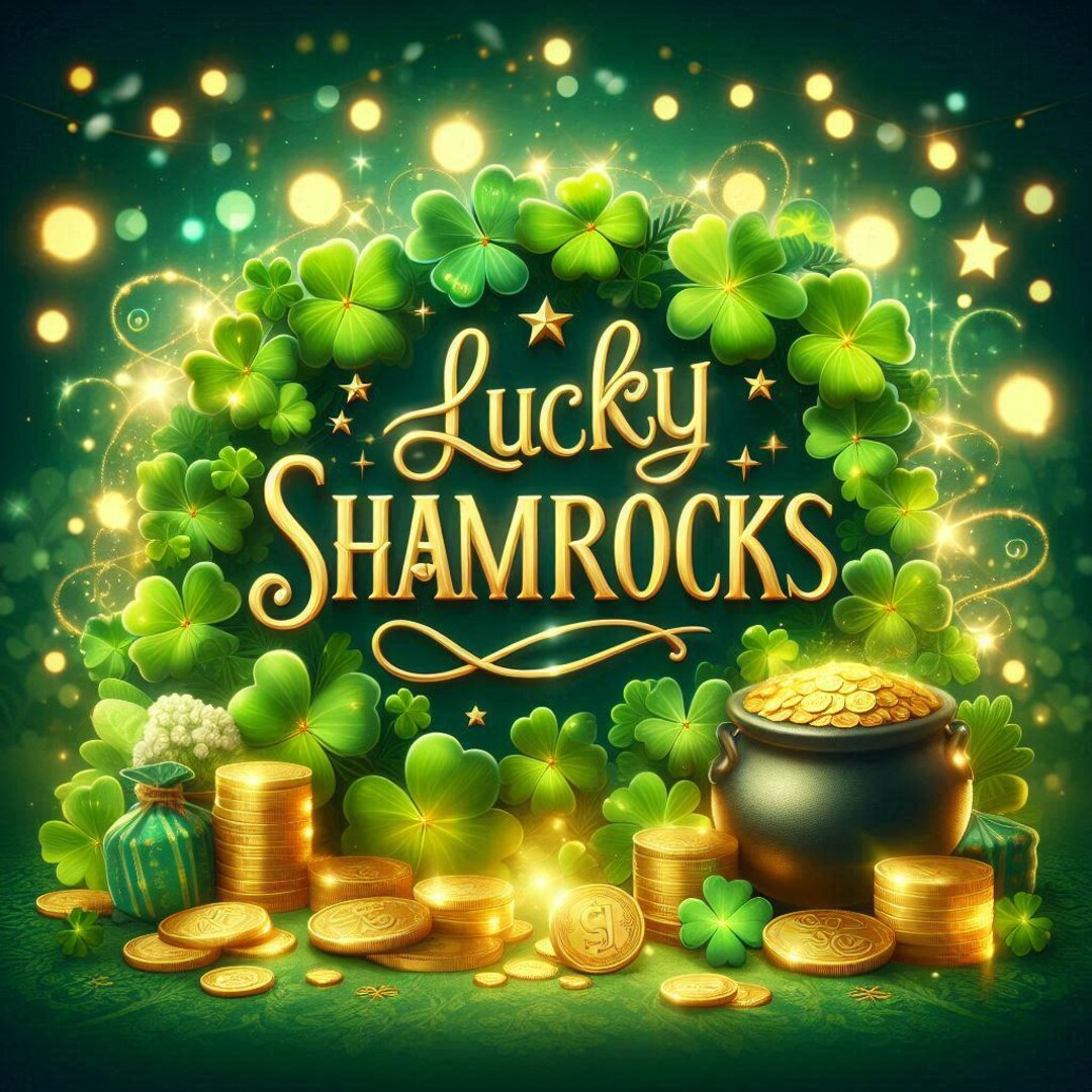 Lucky Shamrocks Clipart Set – Lucky Clover Designs for Scrapbooking ...