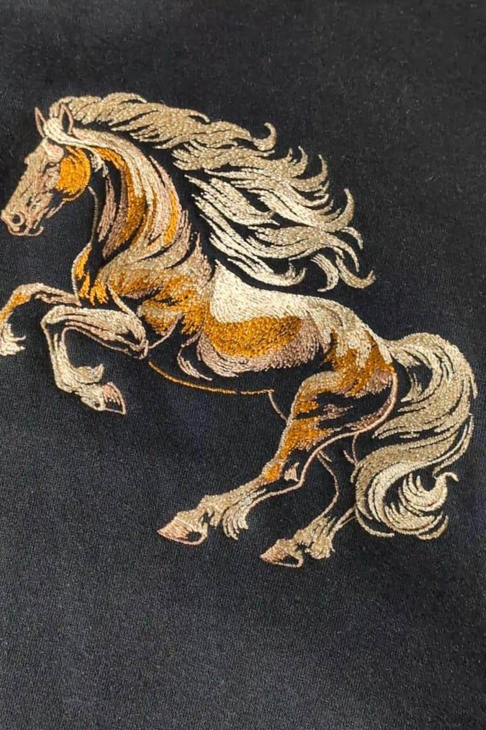 Noble Horse Wild Stallion Embroidery File - Etsy