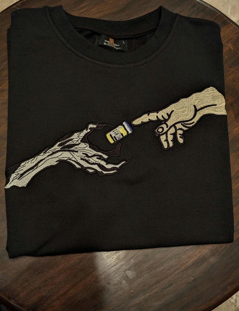 Tren Hand Embroidered T Shirt Oversized Gym Wear Tee Workout Cloths ...