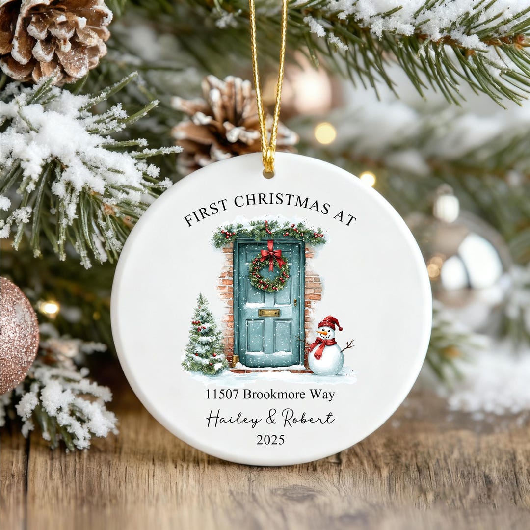 Custom New Home Ornament 2025, Our First Christmas in New Home Ornament ...