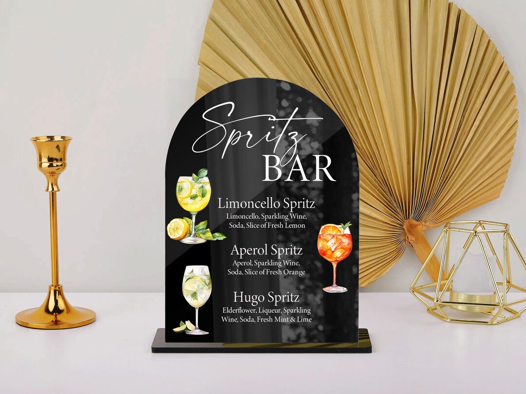 Spritz Bar Sign, Aperol Spritz Sign, Limoncello Spritz, Hugo Spritz ...
