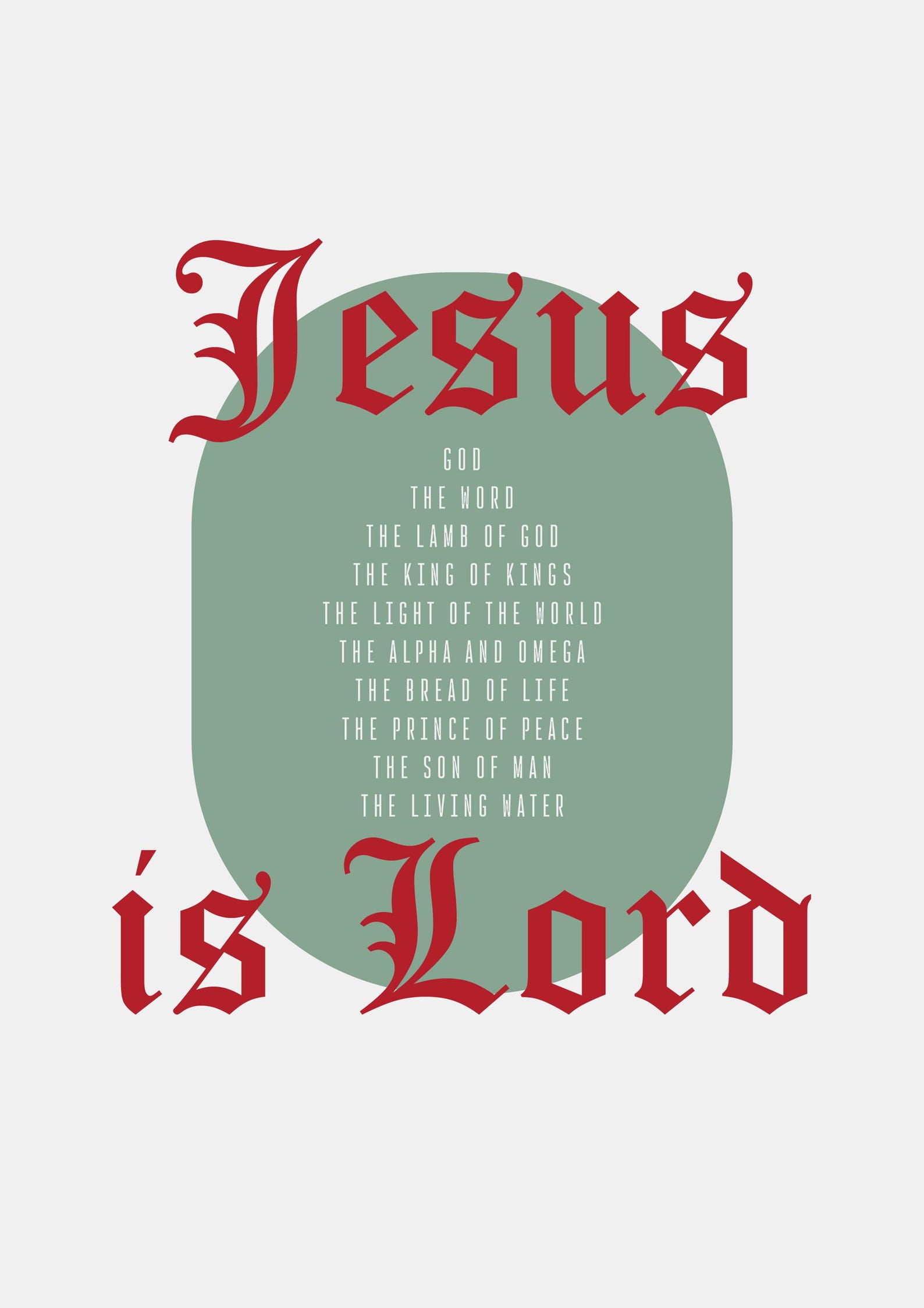 Jesus is Lord | Text Wall Art Print - Etsy Finland