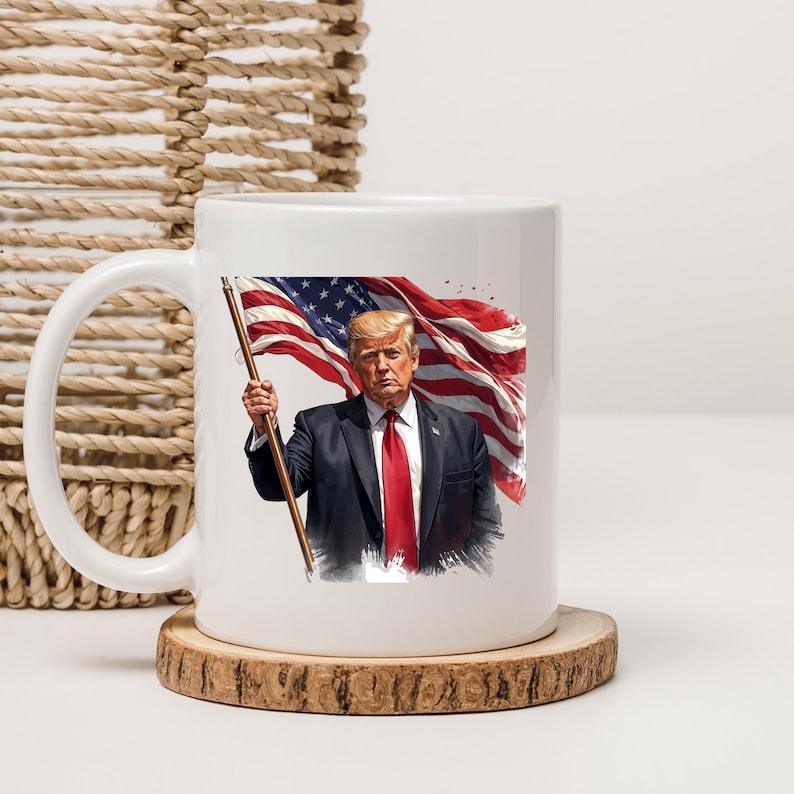 Donald Trump American Flag Print | Patriotic Home Decor | Trump ...