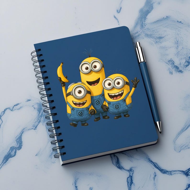 3 Minions-inspired Cartoon PNG & JPG | Cute Digital Download ...