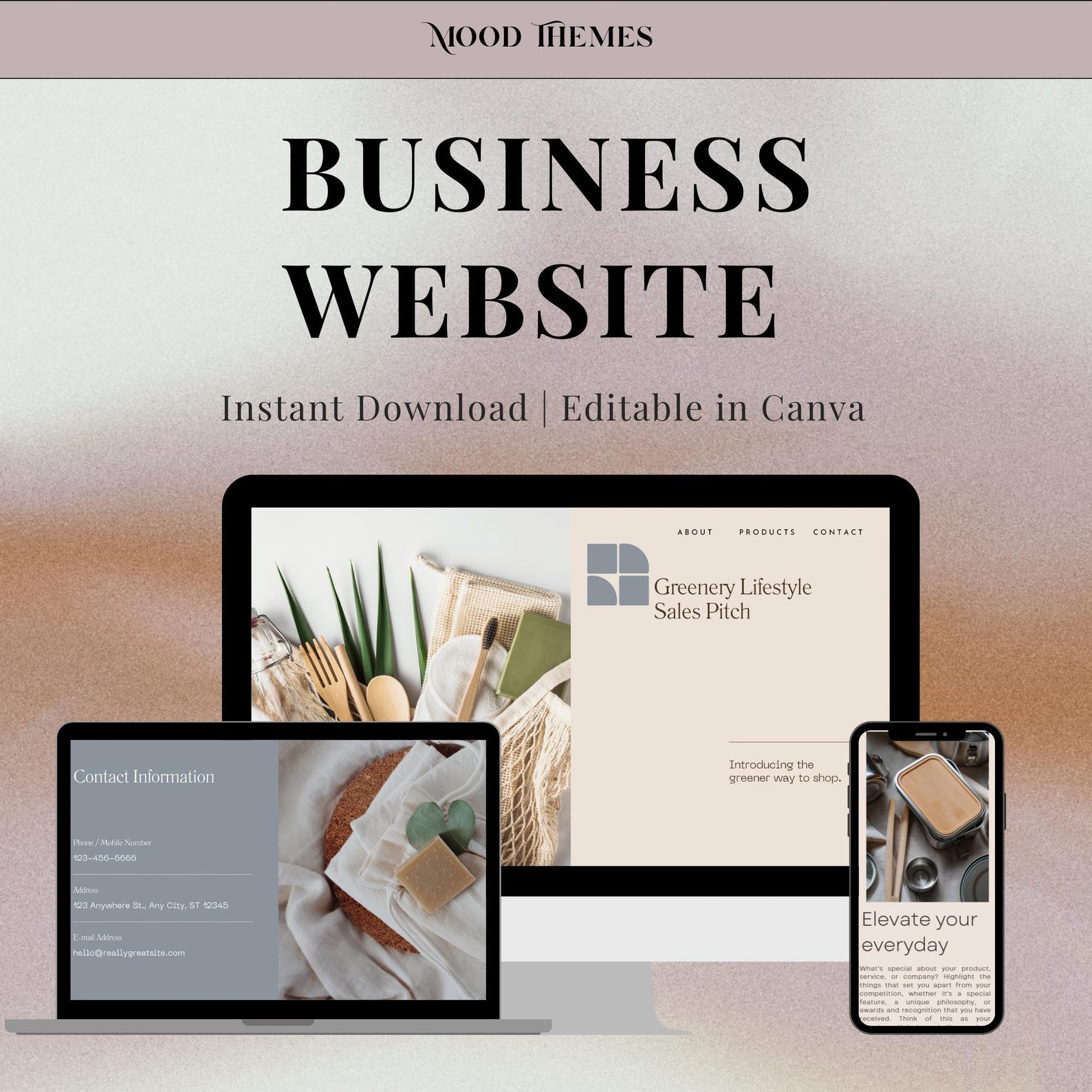 Professional Business Website Template, Small Business Website ...