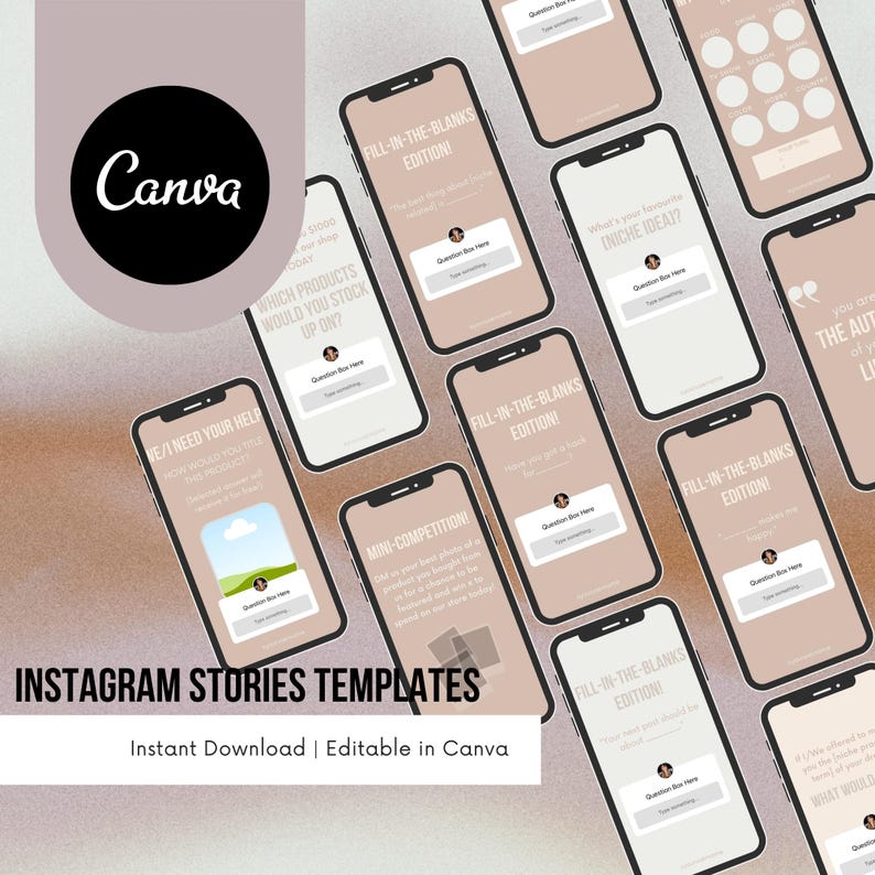 Instagram Stories Templates, Editable Ig Story Templates, Social Media ...