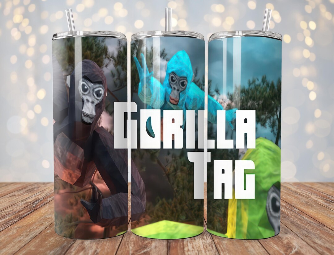 Gorilla Tag Tumbler Wrap | 20 Oz Sublimation PNG | Video Game VR ...