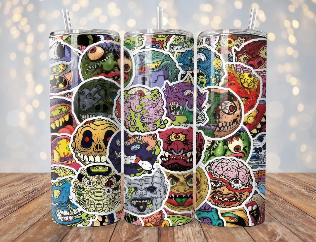 Madballs Horror Toy Tumbler Wrap | 20 Oz Sublimation PNG | 80s Toy ...