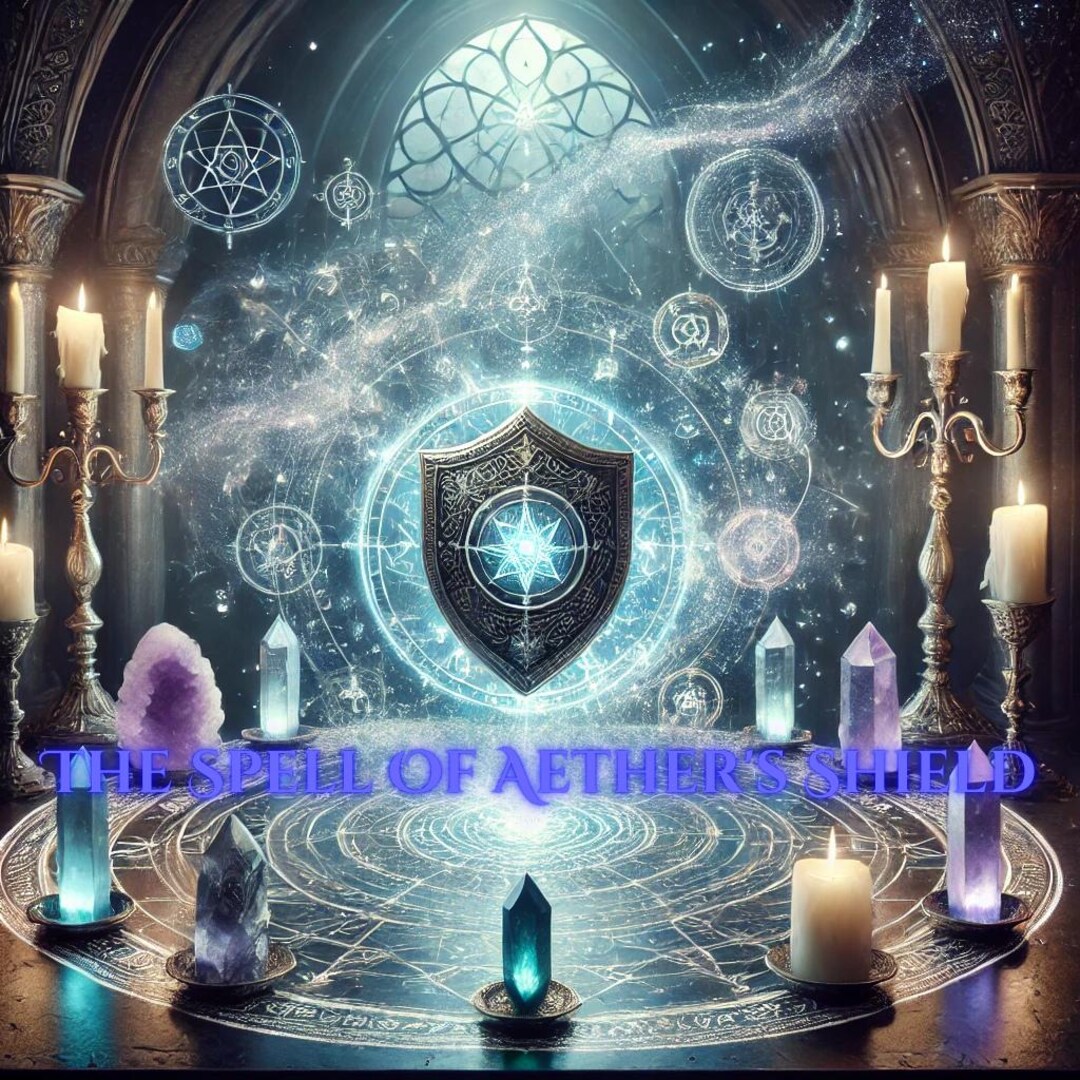 The Spell of Aether’s Shield – Ritual Kit for Banishing Negativity, Evil, and Harmful Energies ...