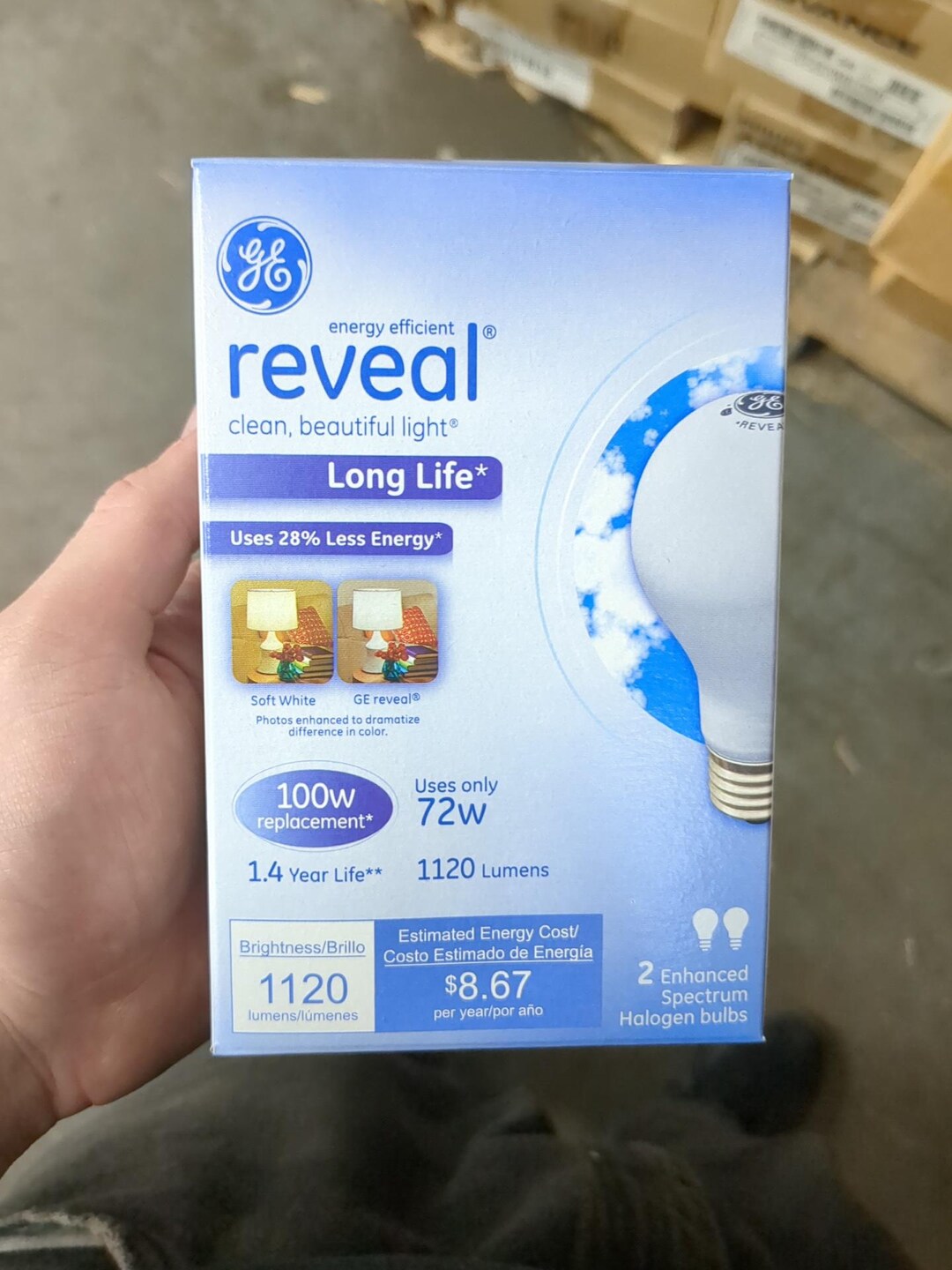 GE Reveal 100 Watt Long Life Uses Only 72w 2 Bulb - Etsy